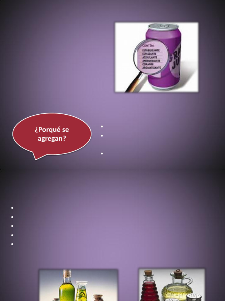 Clasificación de Aditivos Alimentarios | PDF | Alimentos | Gusto