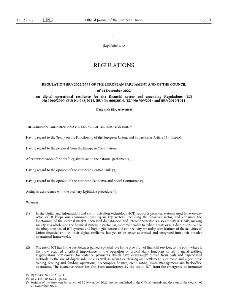 Regulations: (Legislative Acts) | PDF