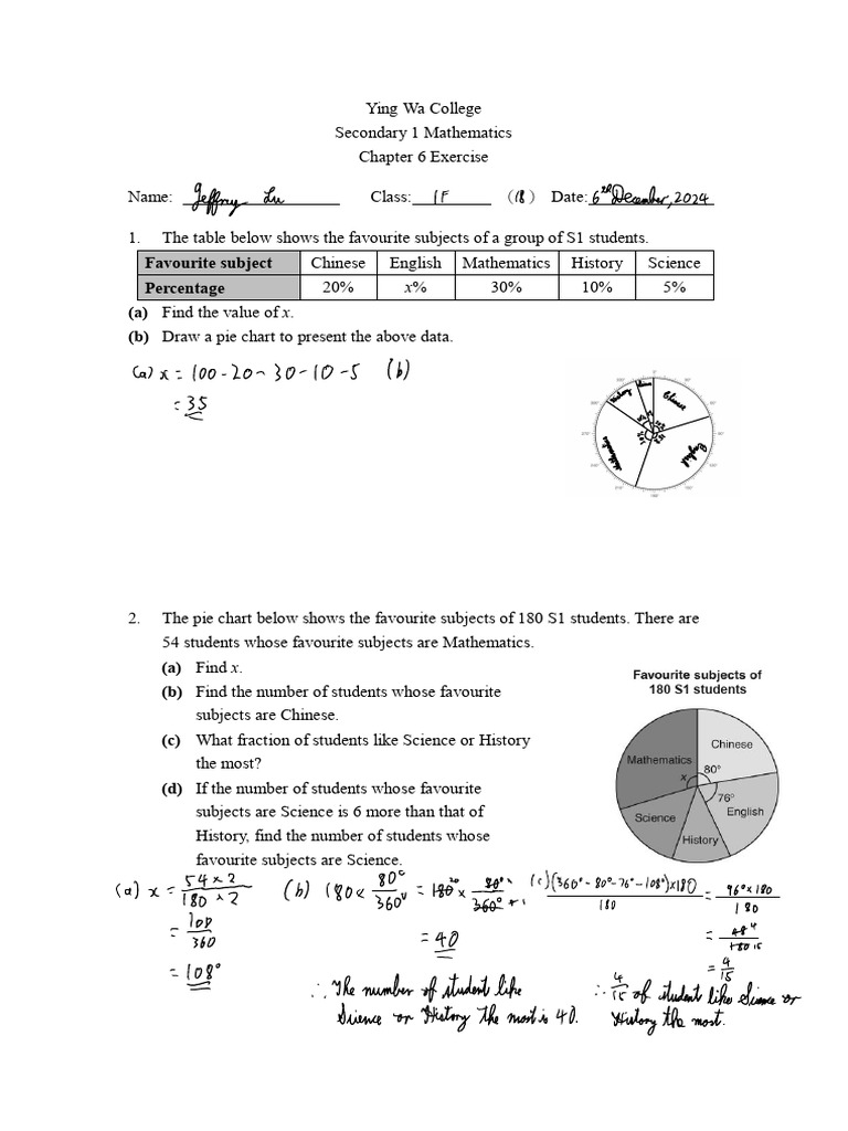 (1f-18) Lu Jeffrey Jun Ming (1f-18) 盧俊銘 - f1_ch6_exercise | PDF
