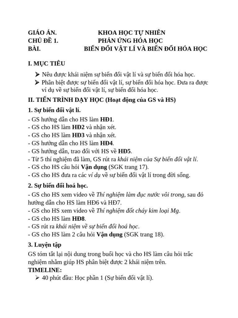 Giã o Ã N B9 (KHTN8) | PDF