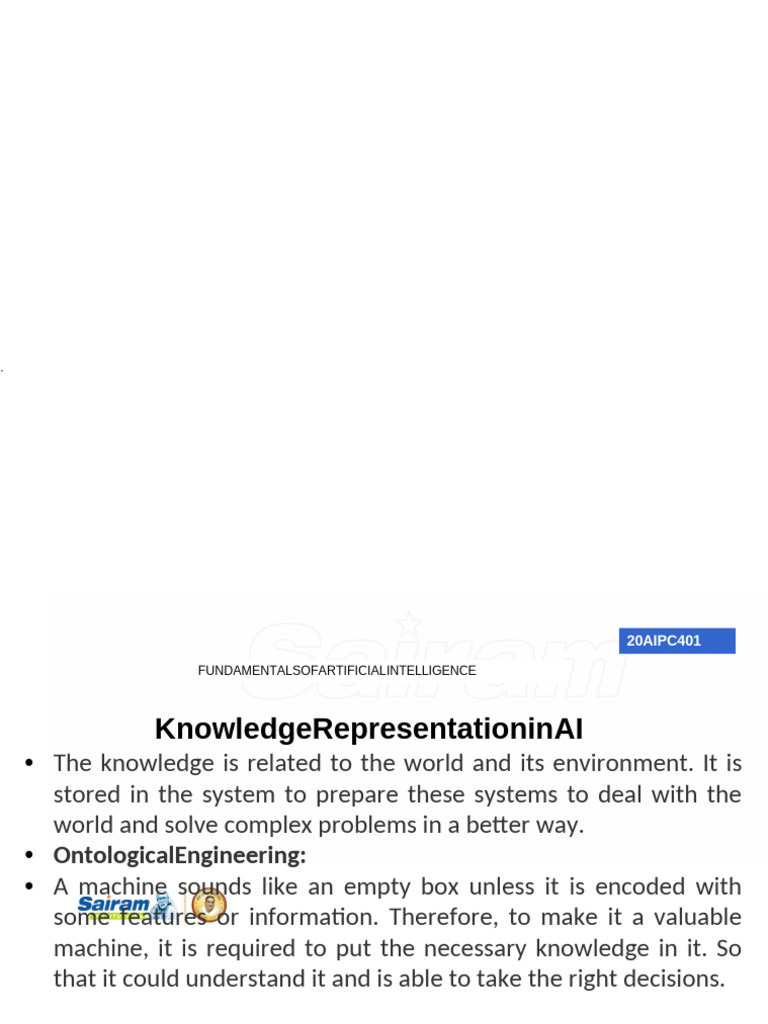 5 Knowledge Representation & Ontological Engineering | PDF | First Order Logic | Knowledge ...