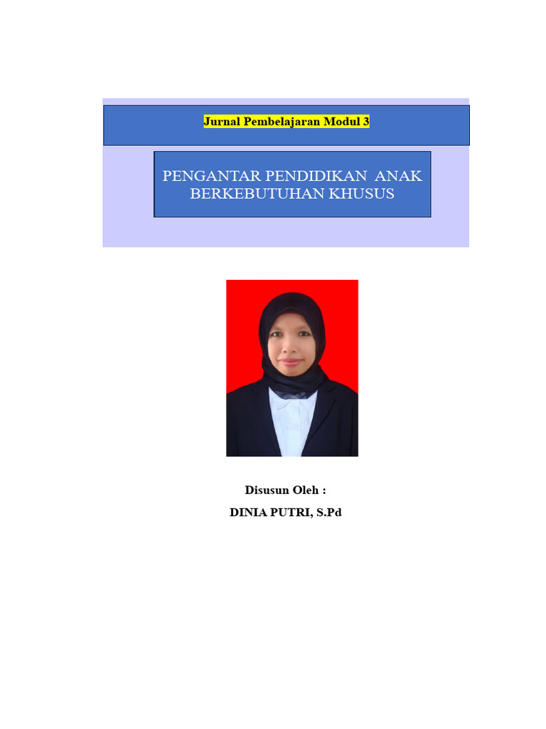 Jurnal Modul 3 Pembelajaran Pendidikan Anak Berkebutuhan Khusus | PDF