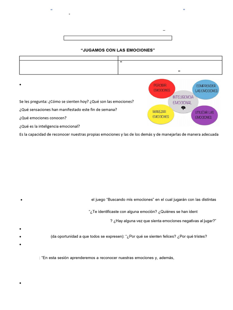 ACTIVIDAD DE APRENDIZAJE CUARTO GRADO 21 DE ABRIL | PDF | Las emociones | Aprendizaje