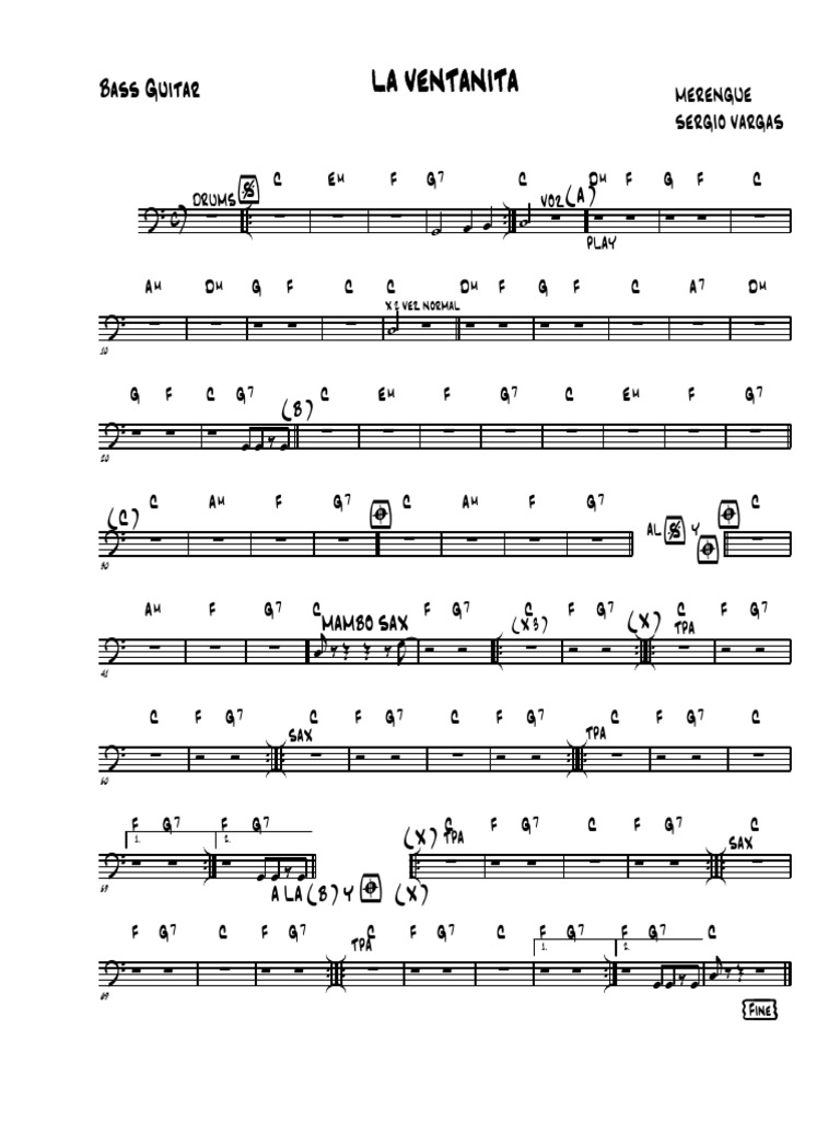 La Ventanita - BASS | PDF