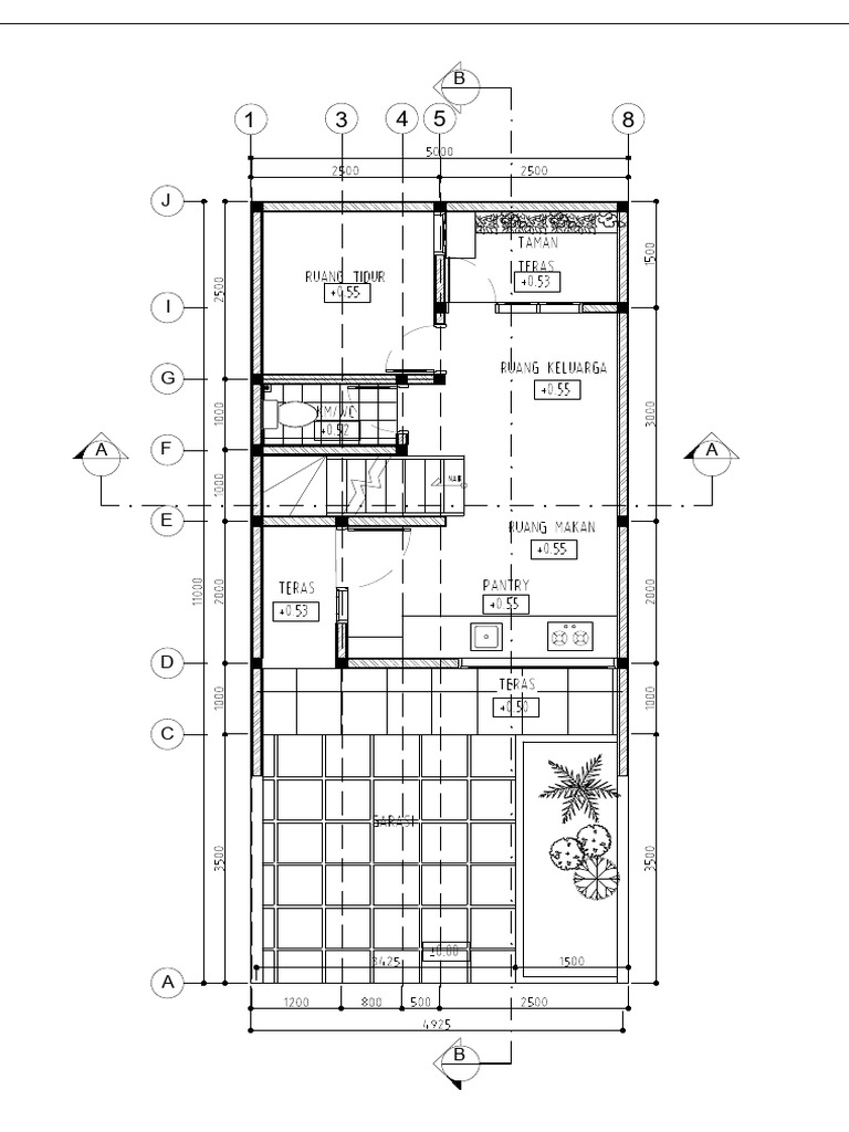 1 Denah Rumah 5x11 Bsd | PDF