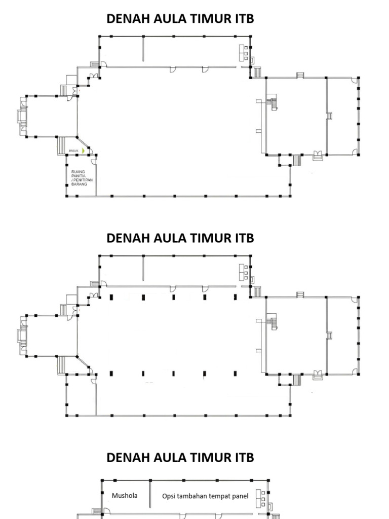 Denah Aula Timur ITB dan Fasilitasnya | PDF