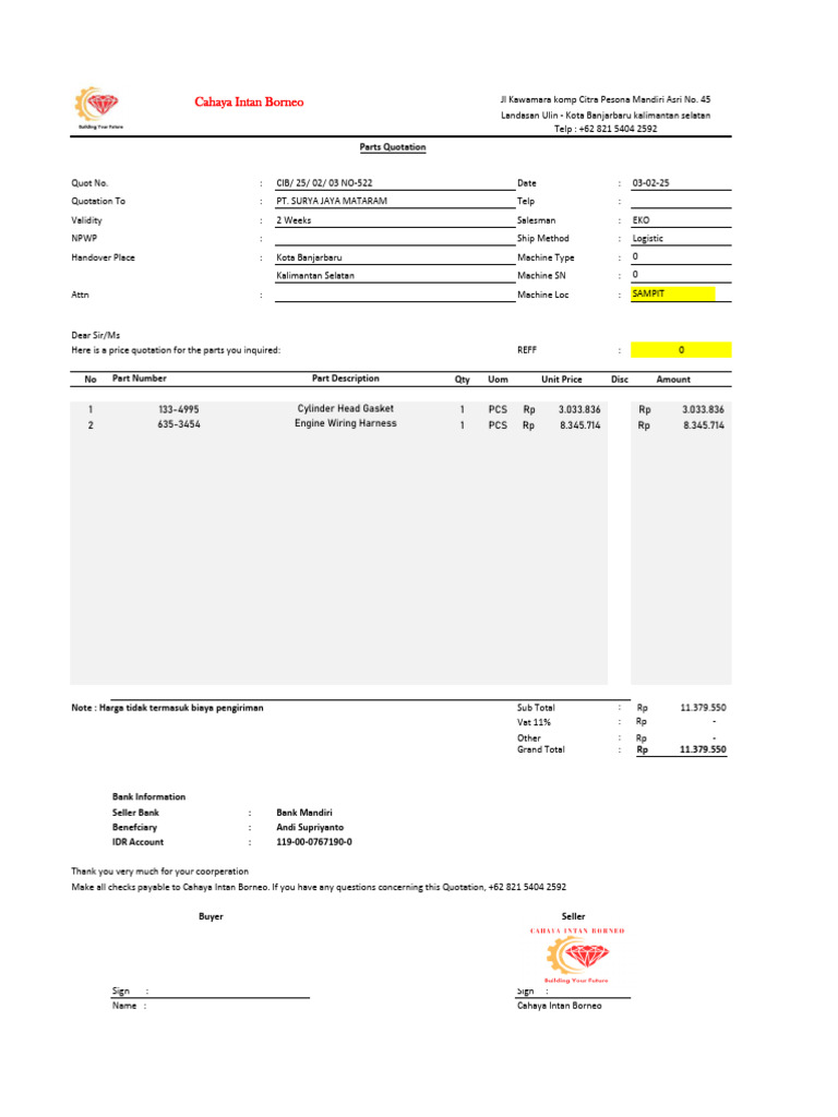 Quot SJM Sampit 522 | PDF