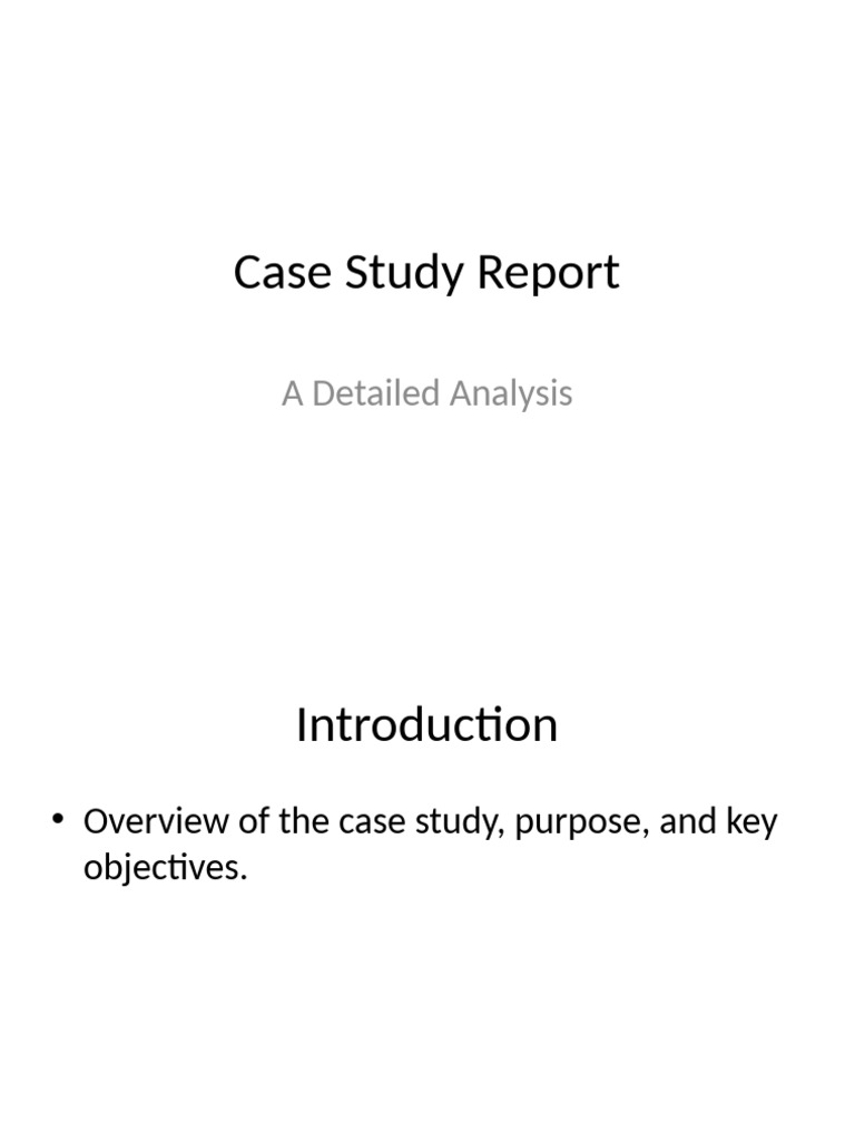 Case Study Report | PDF