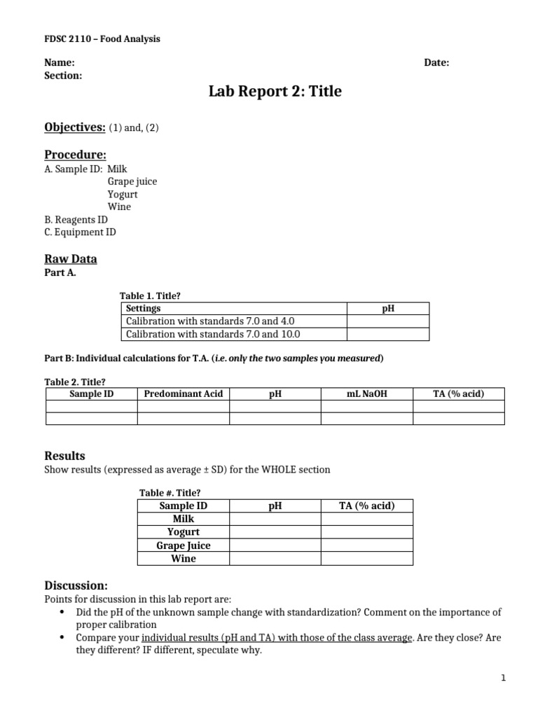 Lab 2 REPORT TEMPLATE_v1 - Tagged | PDF | Ph
