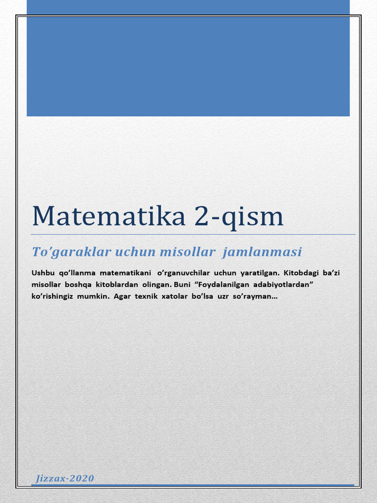 2-Kitob Odilov Farrux | PDF