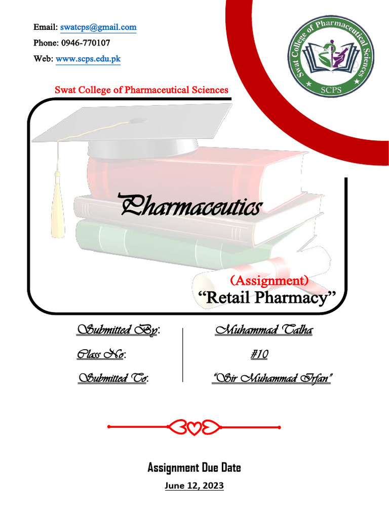 Reatail Pharmacy Assignment | PDF | Pharmacy | Drugs