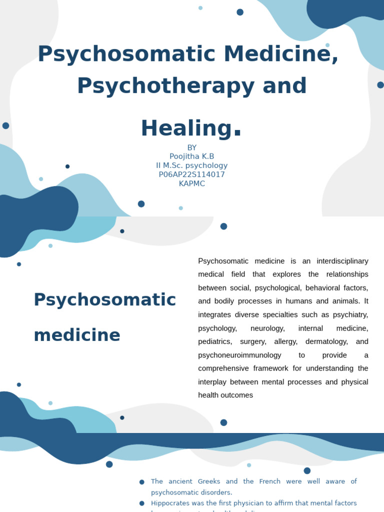 Health Psy. Psychosomatic | PDF | Psychotherapy | Psychosomatic Medicine