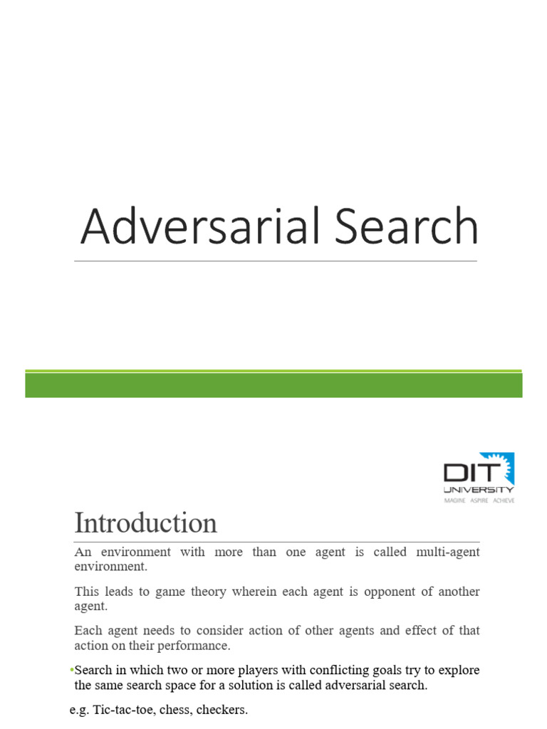 Unit2e Adversarial Search | PDF | Theoretical Computer Science | Algorithms