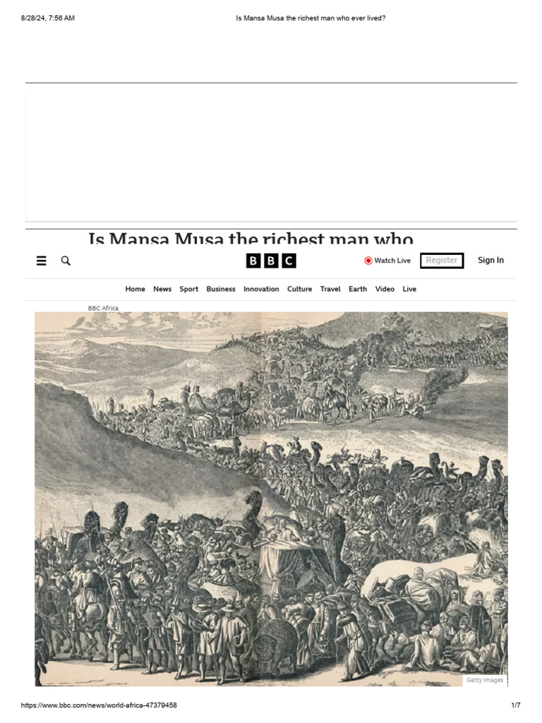 Mansa Musa: The Richest Man Ever | PDF
