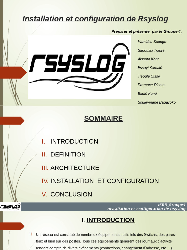 Installation Et Configuration de Rsyslog | PDF | Internet | Internet et Web