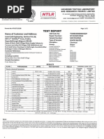Drinking Water Test Report | PDF | Bacteria | Chemical Compounds