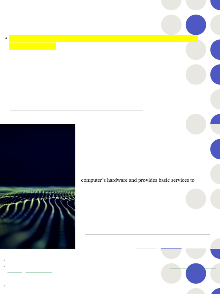 Overview of System Software | PDF | Operating System | Computer Data ...