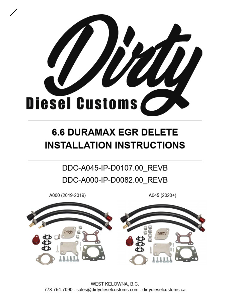 L5P EGR Delete Installation Guide | PDF | Electrical Connector | Pipe ...