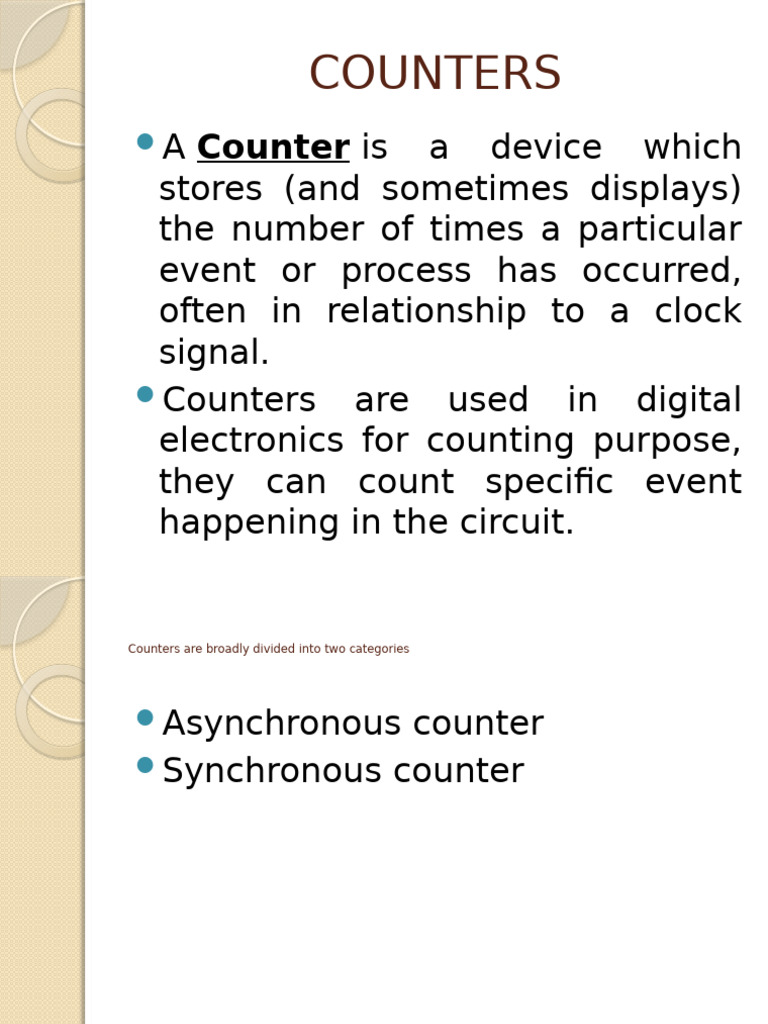 Counters, Registers and Design | PDF | Computer Engineering | Digital Technology