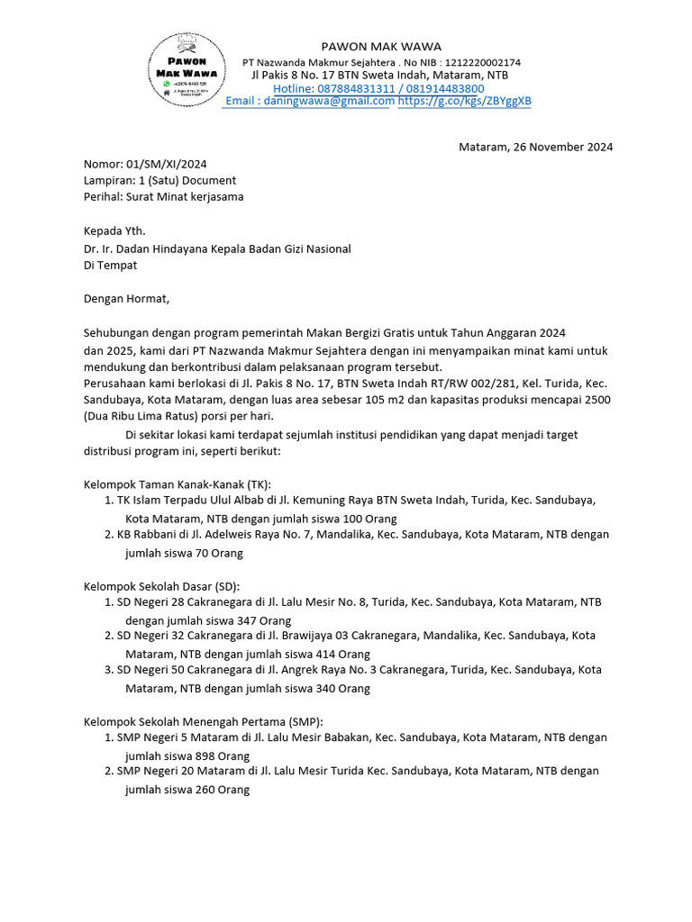 Surat Minat Kerjasama-1.pdf - 20241126 - 230021 - 0000 | PDF