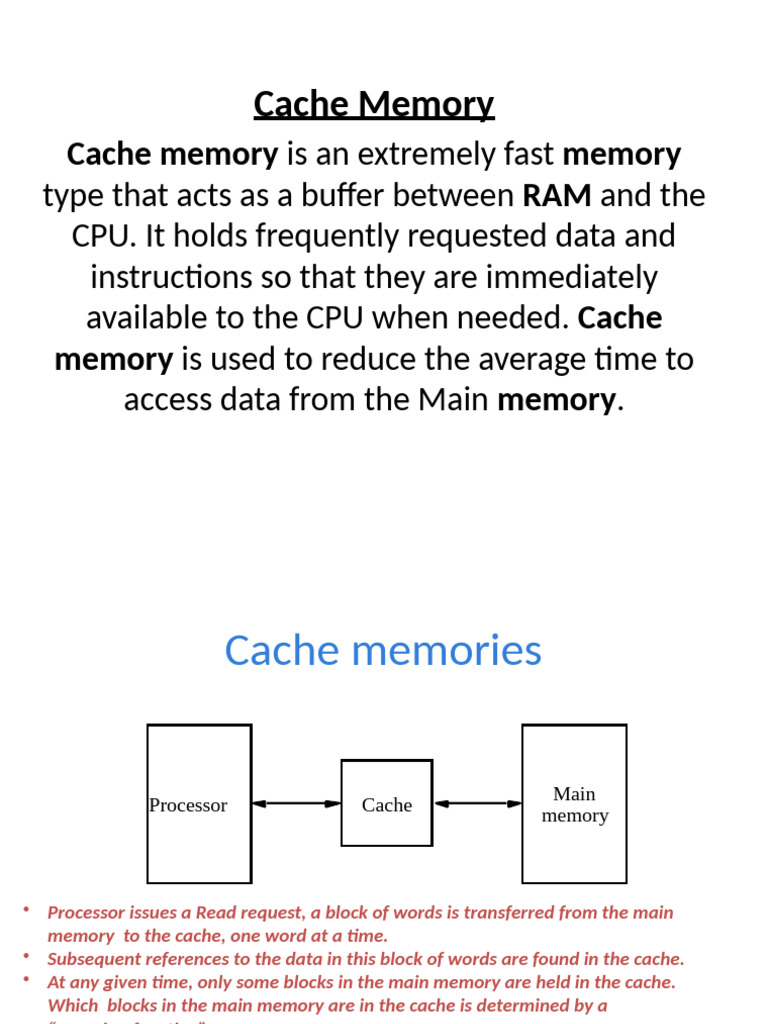 Cache Memory, Virtual Memory and Auxiliary Memory Ppts Lecture | PDF | Computer Data Storage ...