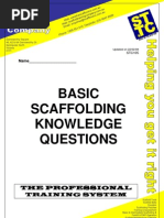 Scaffold Safety Quiz | PDF | Scaffolding | Nature