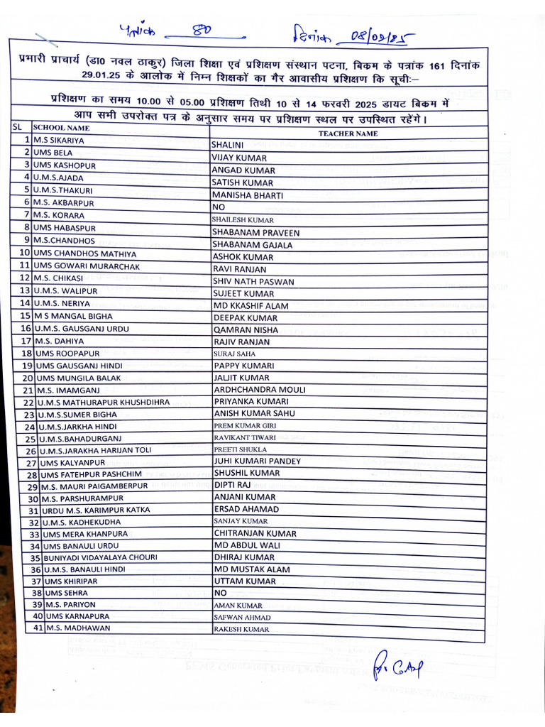 Training 10-14feb Non Residential Diet Bikram | PDF