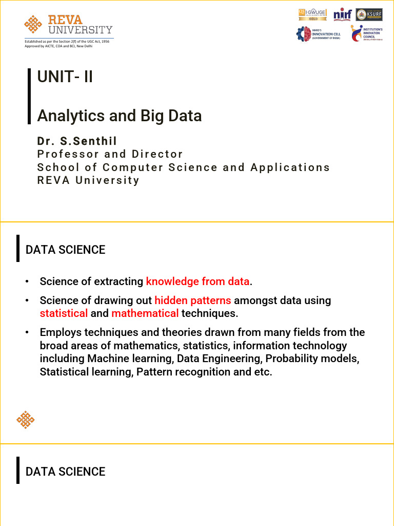 Data Analytics UNIT | PDF | Apache Hadoop | Analytics
