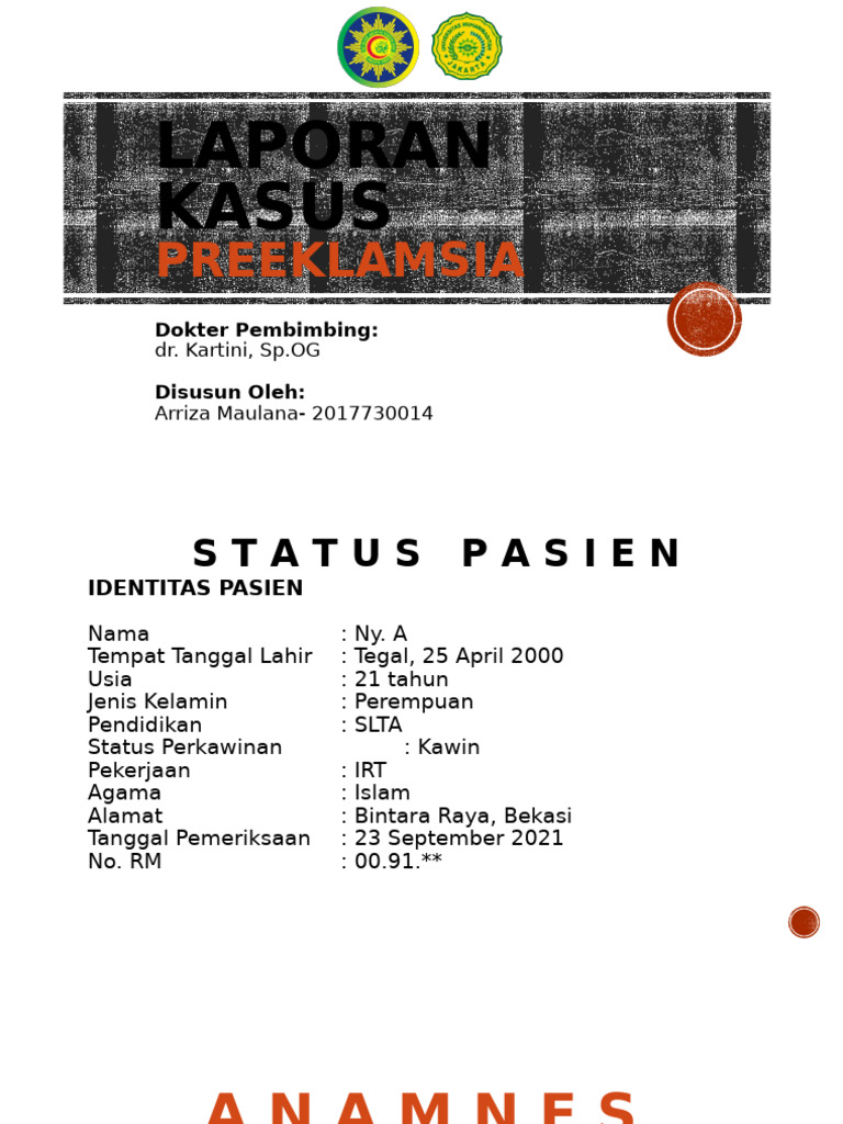 Lapkas Preeklamsia Arriza | PDF