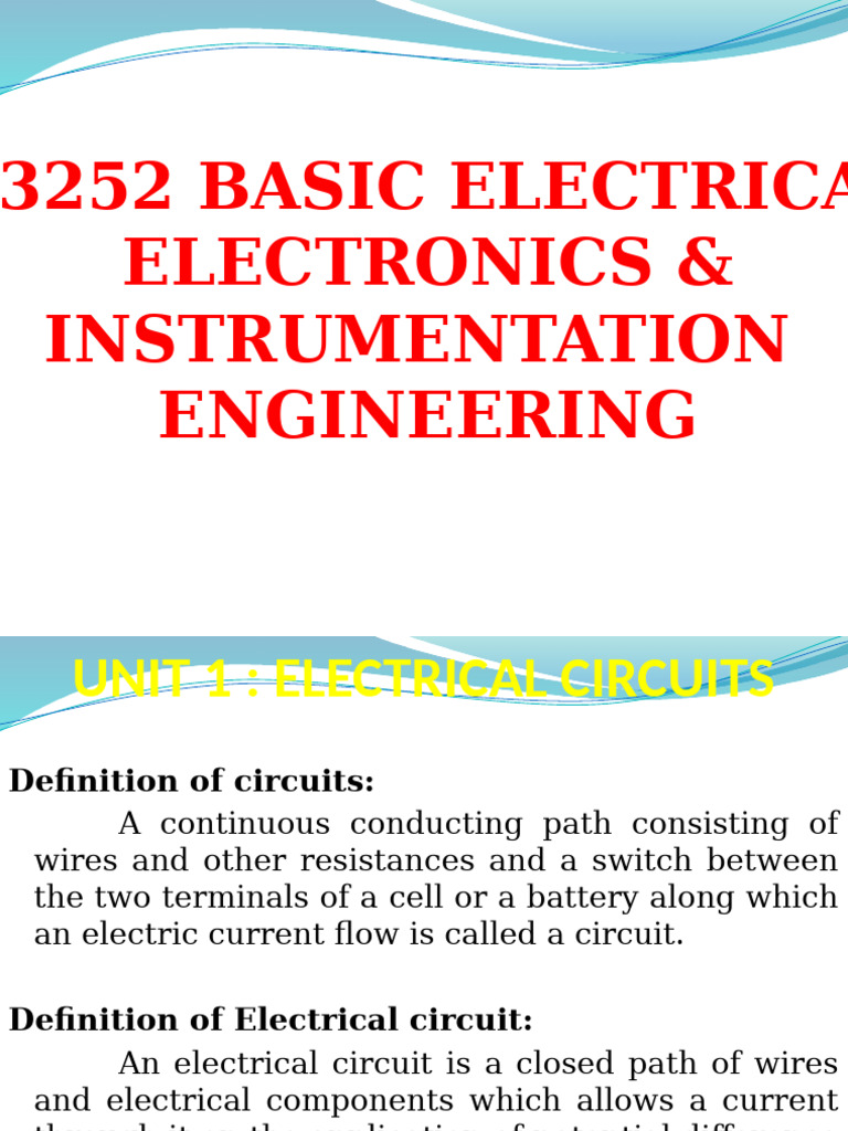 Basic Circuit Components | PDF | Capacitor | Electrical Network