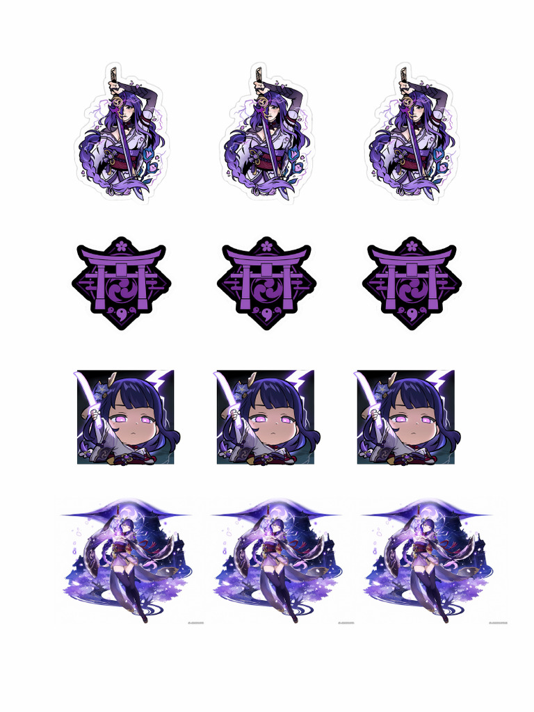 Shogun Raiden Sticker | PDF