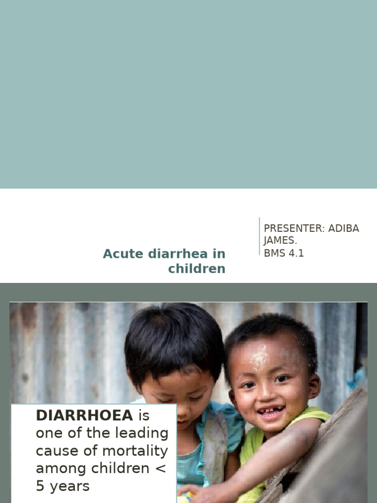 Acute Diarrhea - Asiinah | PDF | Diarrhea | Public Health