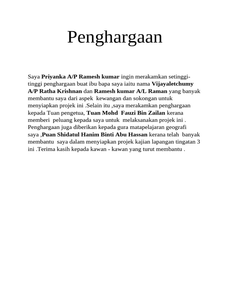 Geo Projek Kajian Lapangan | PDF