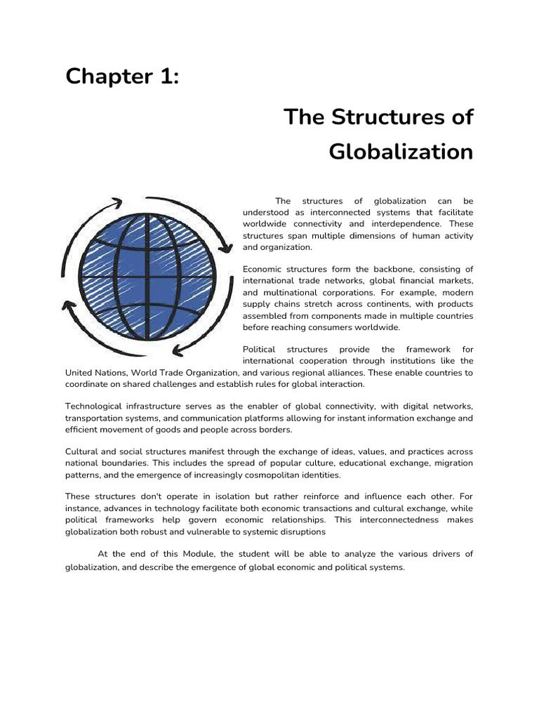 Understanding Globalization Structures | PDF | Globalization | World Systems Theory