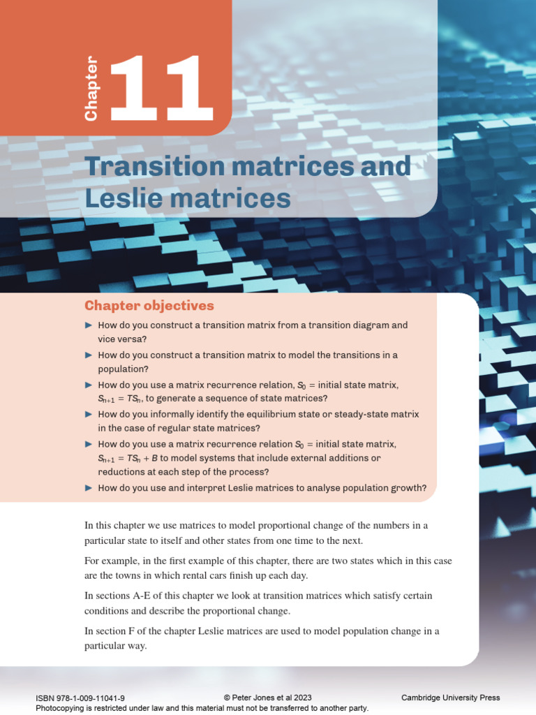 General34_2ed_Ch11 - Transition Matrix | PDF | Matrix (Mathematics) | Recurrence Relation