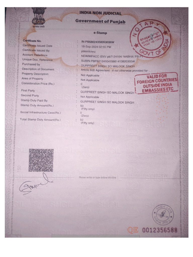 NAME CORRECTION AFFIDAVIT ( FATHER) | PDF