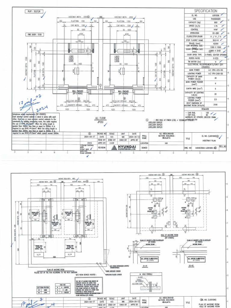 DL7009 - Ali Ab Mutawa Buildings at Iya Approved Drawings 15.08.24 | PDF
