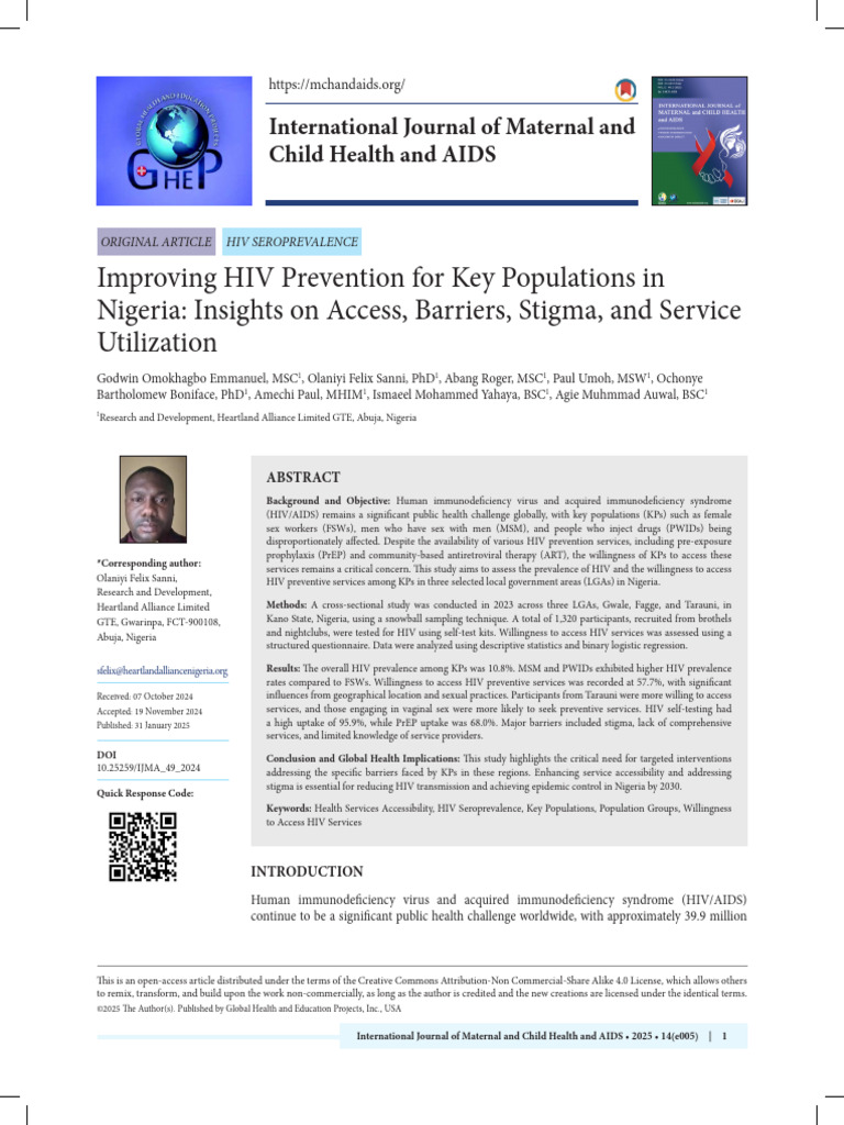 HIV Prevention Insights for Key Populations | PDF | Men Who Have Sex ...