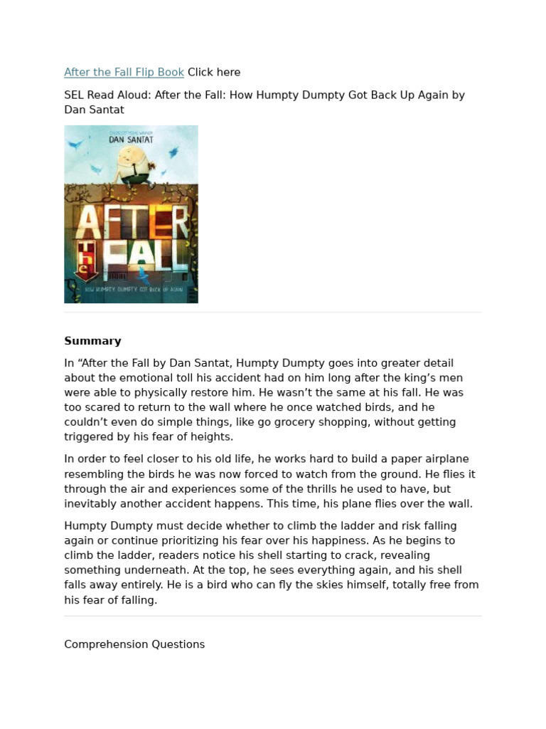 After The Fall Questions | PDF | Empathy | Psychology