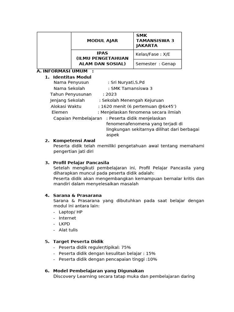 Modul Interaksi Dan Dinamika Sosial | PDF