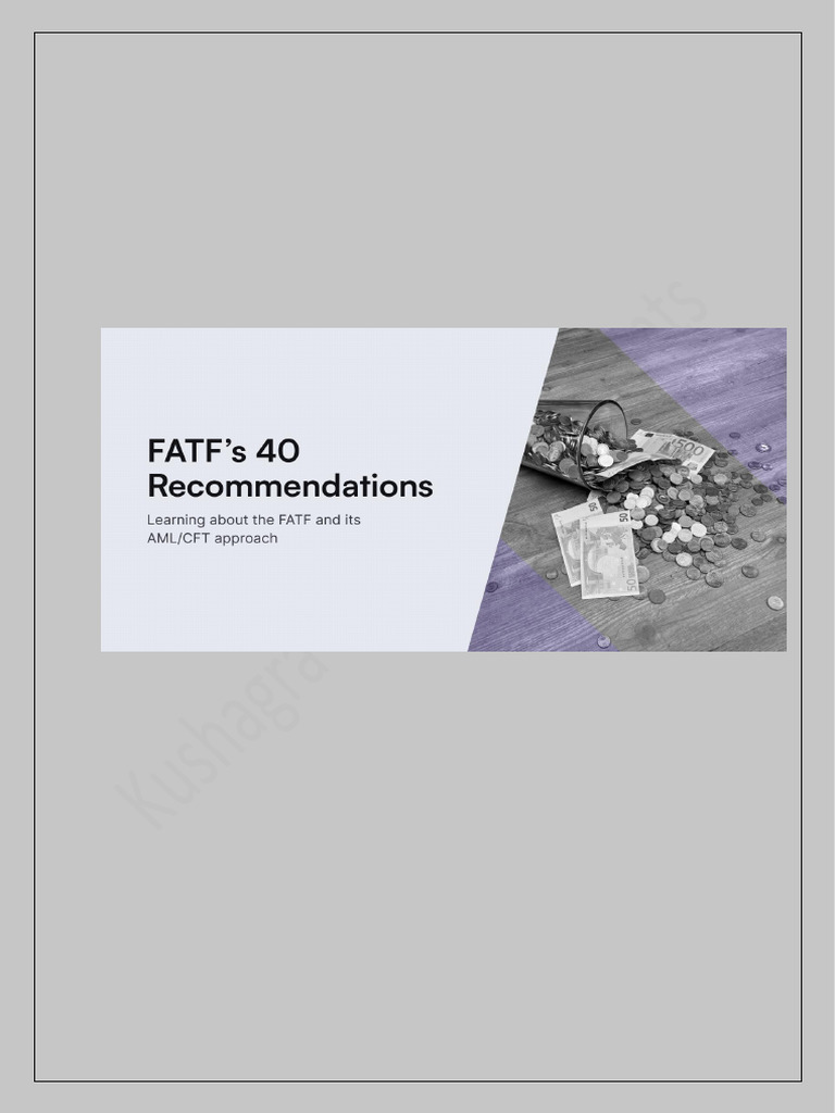 FATF 40 Recommendations Overview 2024 | PDF | Regulatory Compliance ...