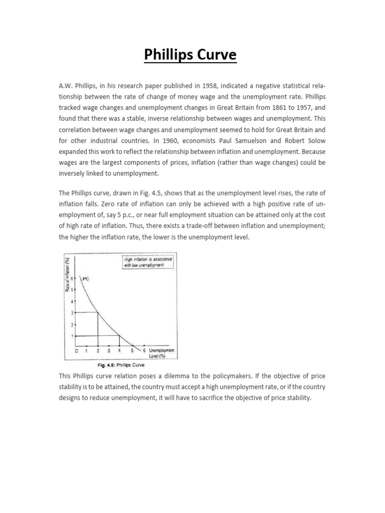 Phillips Curve-Short and Long-Run | PDF | Phillips Curve | Inflation