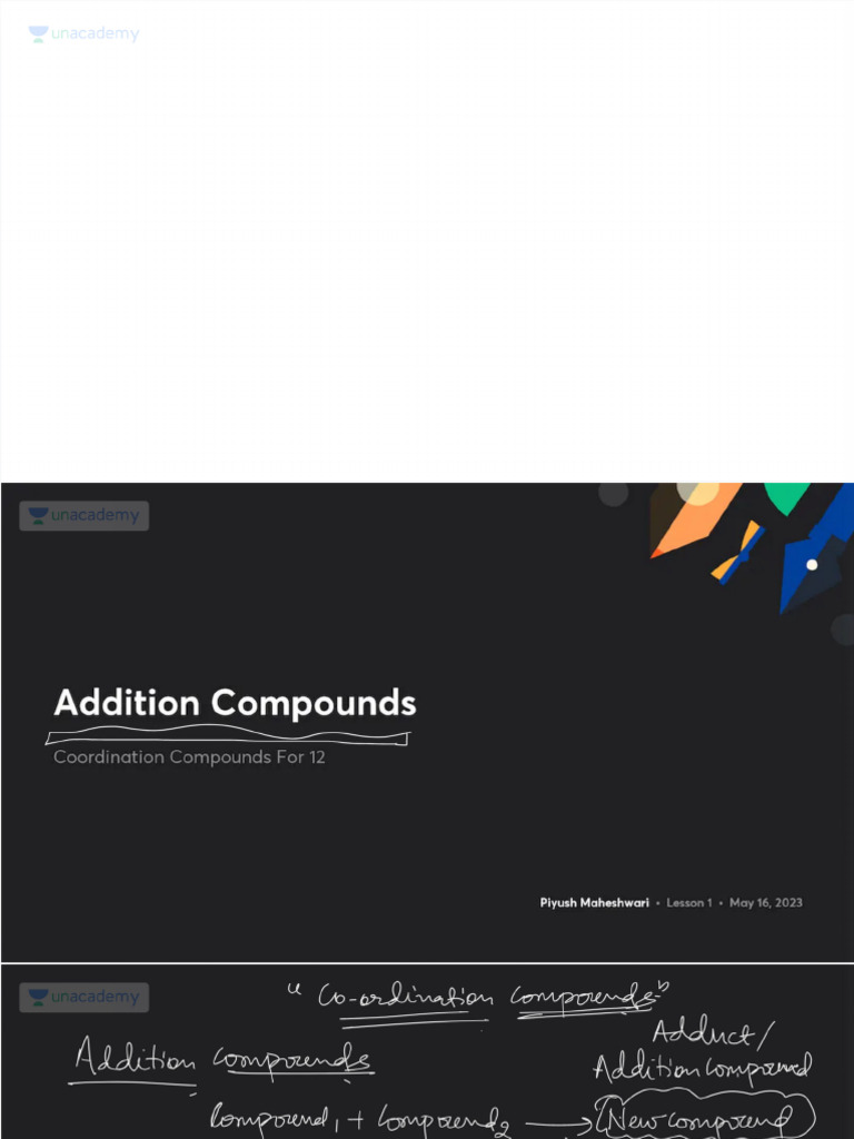 Addition Compounds With Anno | PDF