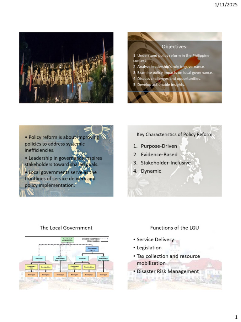Philippine Policy Reform Insights | PDF | Governance | Policy