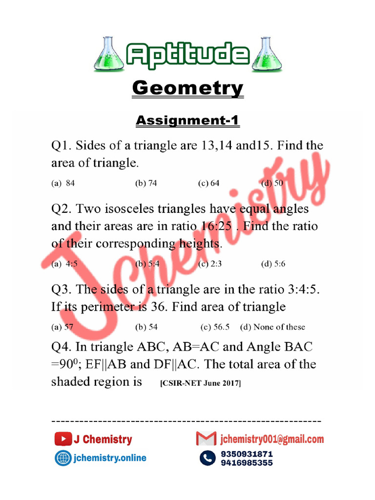 1056120-Geometry Assignment 1 | PDF