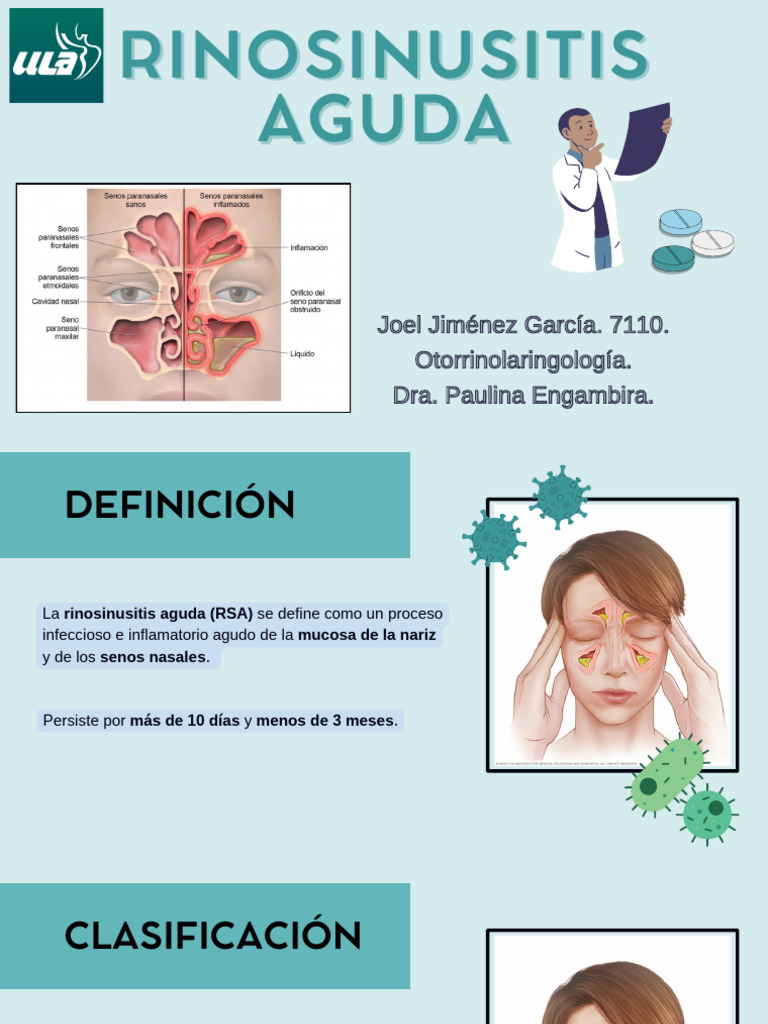 Rinosinusitis Aguda: Causas y Tratamientos | PDF | Resfriado comun ...