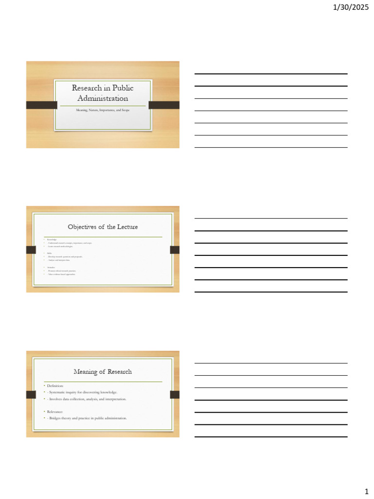 Research_Lecture 1_handouts | PDF | Methodology | Science