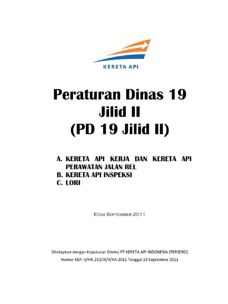 Peraturan Dinas (PD) 19 Jilid 2 | PDF