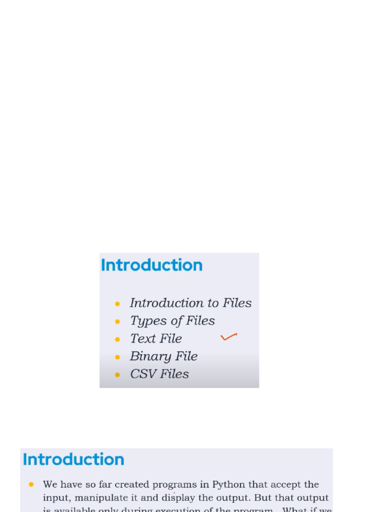 Full File Handling Tutorial | PDF