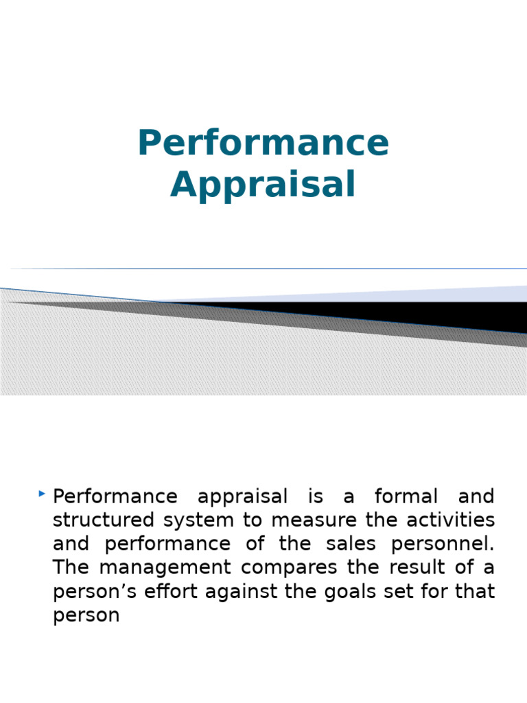 Performance Appraisal | PDF | Performance Appraisal | Psychological Concepts